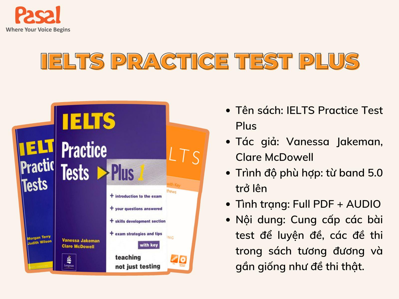 [Trọn bộ] 3 quyển IELTS Practice Test Plus PDF + Audio ôn thi 4 kỹ năng ...