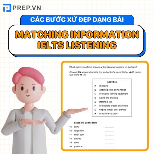 Làm sao để xử lý dạng bài Matching Information Listening nhanh chóng ...